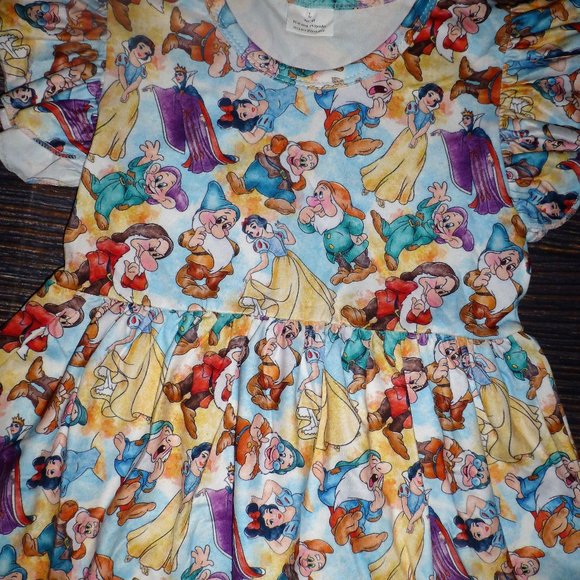 Dresses | Boutique Snow White Seven Dwarfs Girls Sleeveless Dress ...